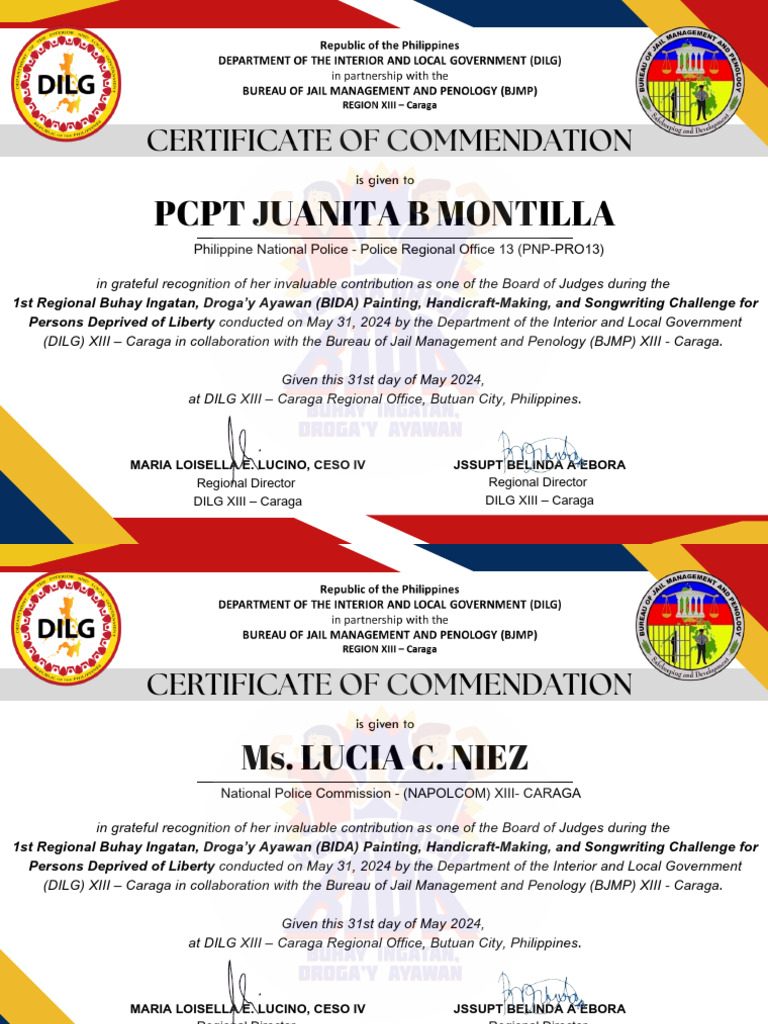 Blue and Yellow Minimalist Employee of the Month Certificate | PDF