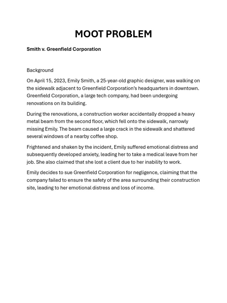 Moot Problem-1 | PDF