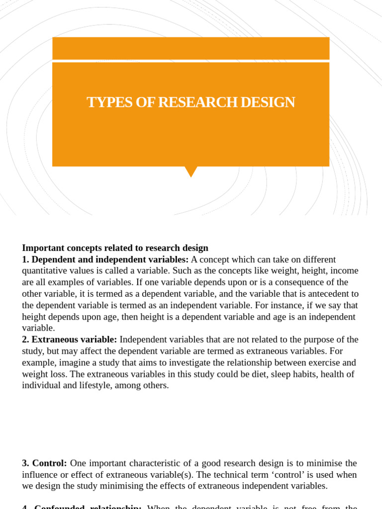 Types of Research Design | PDF