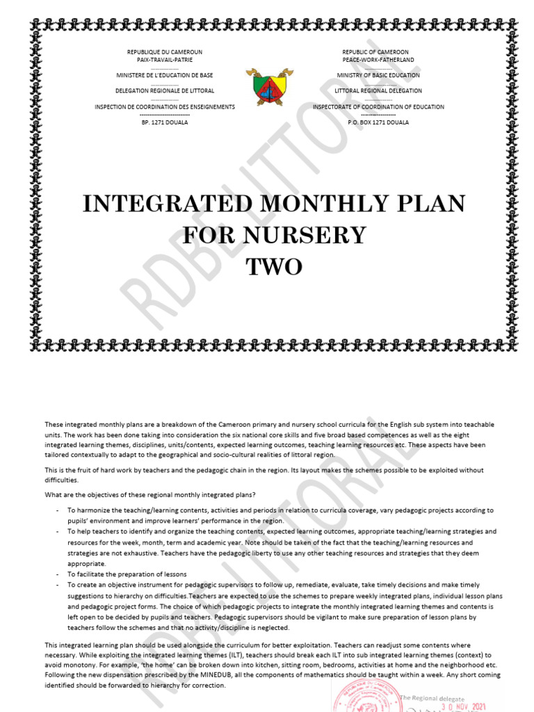 School Year Program Nursery Two | PDF