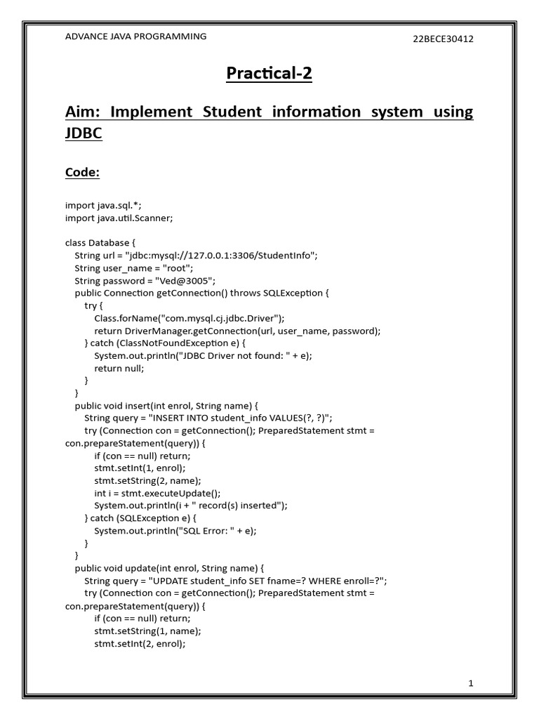 Java Practical2 Edited | PDF