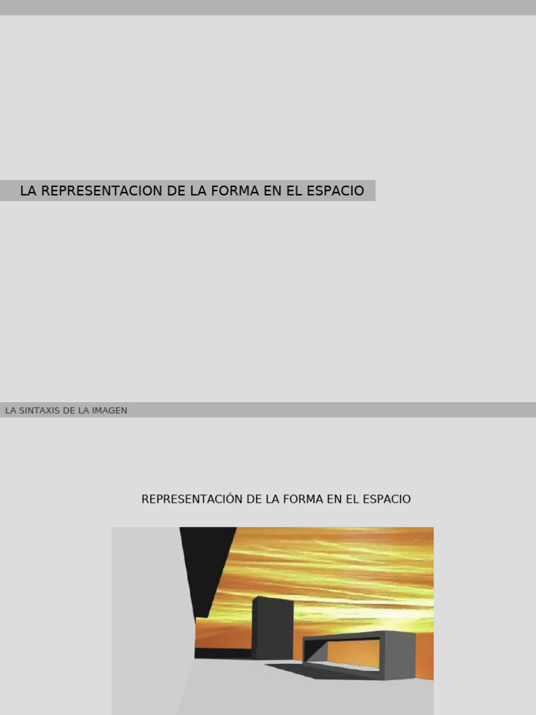 La Forma en El Espacio | PDF | Perspectiva (Gráfica) | Estudios de ...