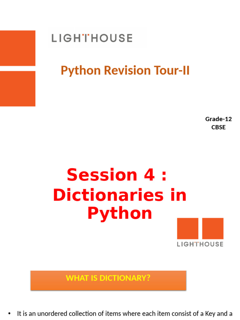 G12 Python Revision Tour II Part 4 | PDF