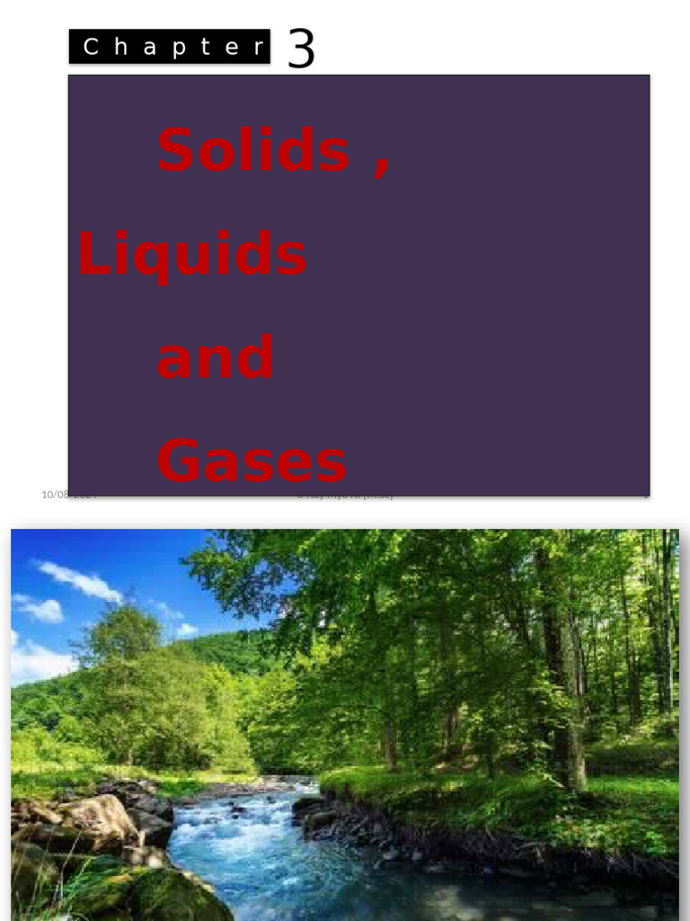 3 Solids, Liquids and Gases | PDF