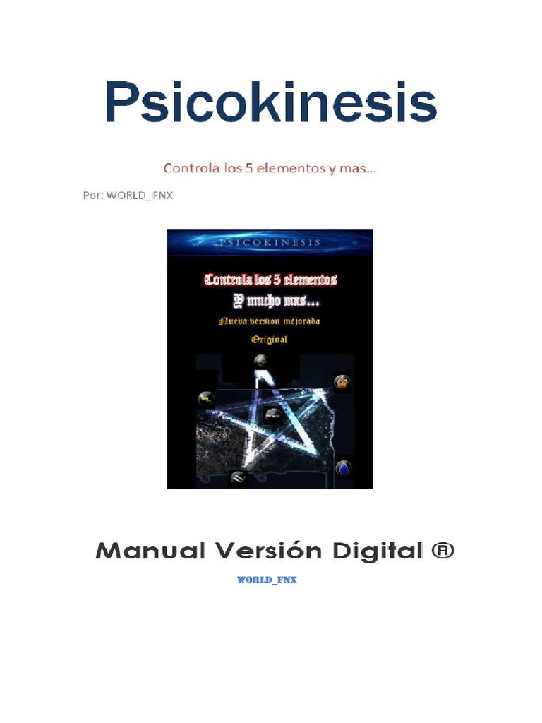 Psicokinesis Controlar Los Elementos Compress | PDF