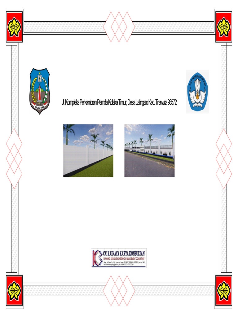 Shop Drawing Pembangunan (Lanjutan) Pagar Keliling SD N 3 Ladongi Jaya ...