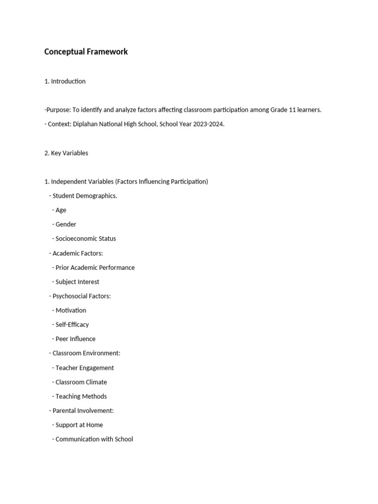 Conceptual Framework | PDF