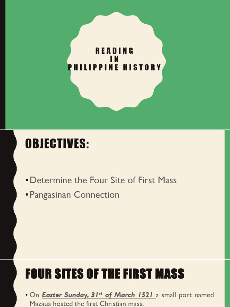 Module 3 Four Site of First Mass Rediscovery of Philippines | PDF