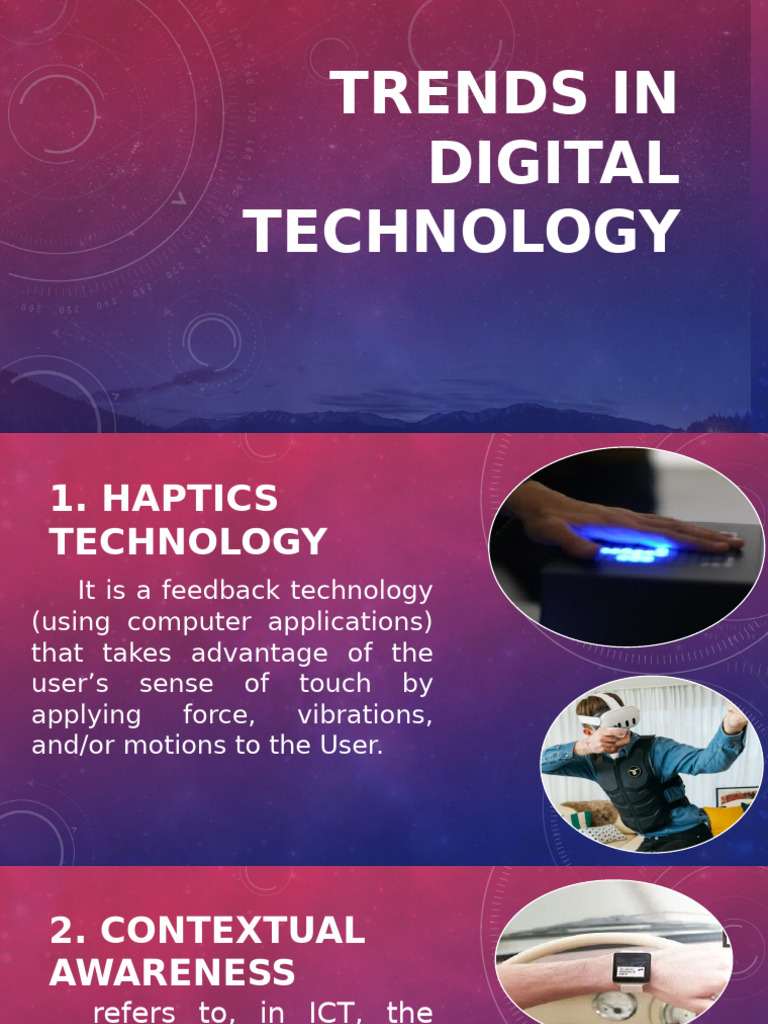Trends in Digital Technology | PDF | Art | Computers