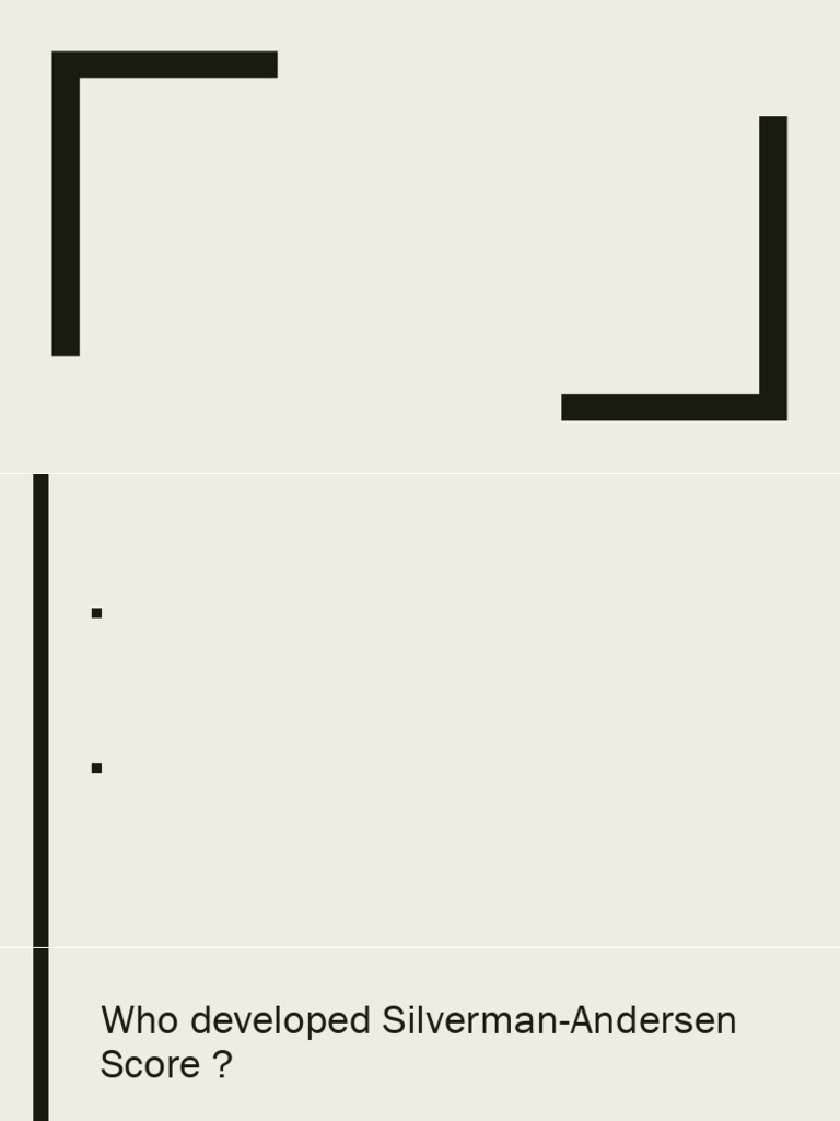 Silverman-Andersen Scoring | PDF