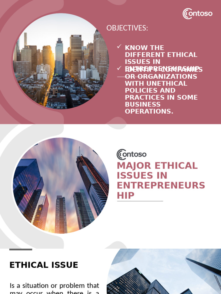 Major Ethical Issues in Entrepreneurship | PDF