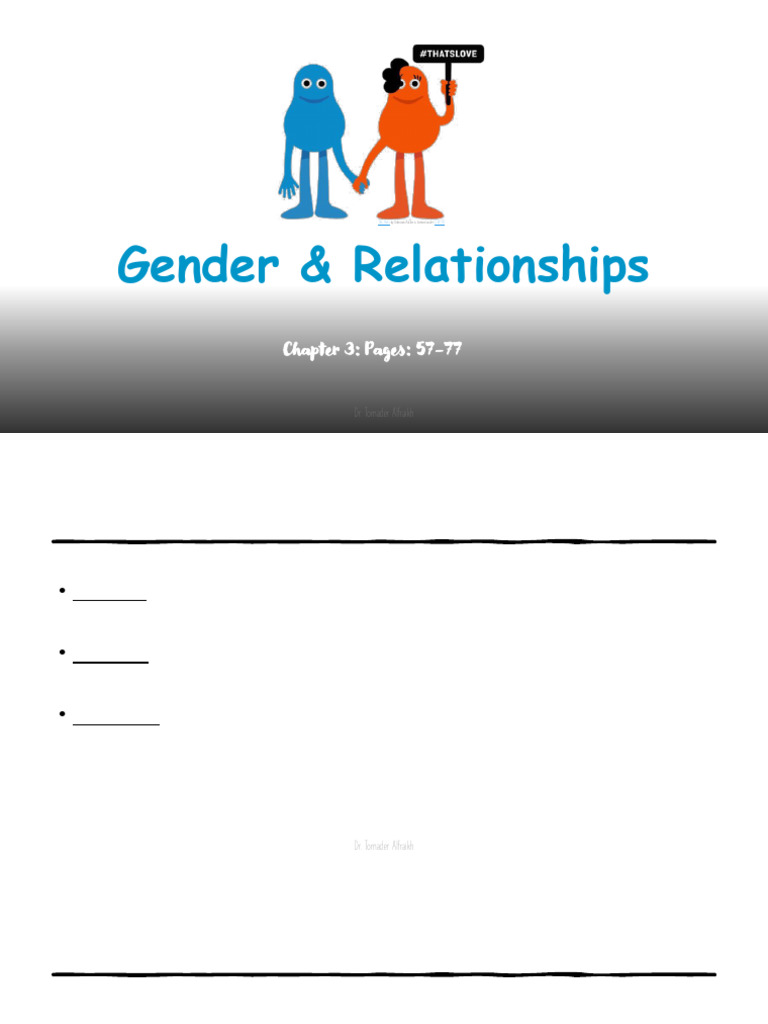 Chapter 3 - Gender & Relationships | PDF