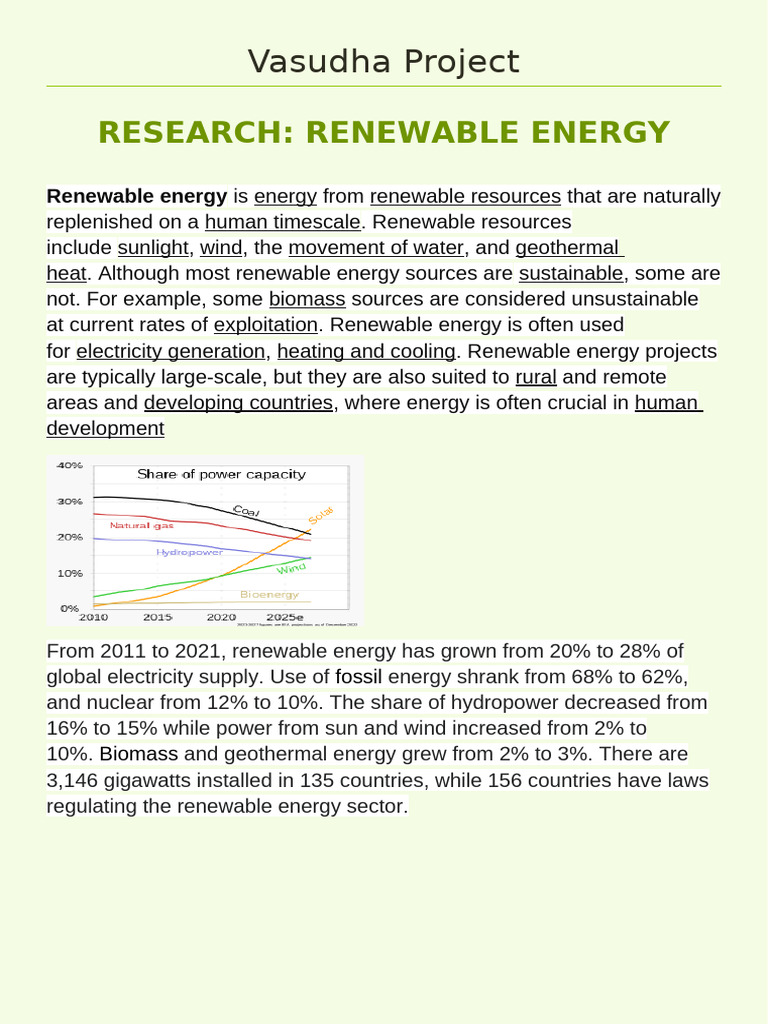 Vasudha Project | PDF