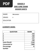 Accounting Grade 9 June Exam - Part 1 | PDF | Debits And Credits ...