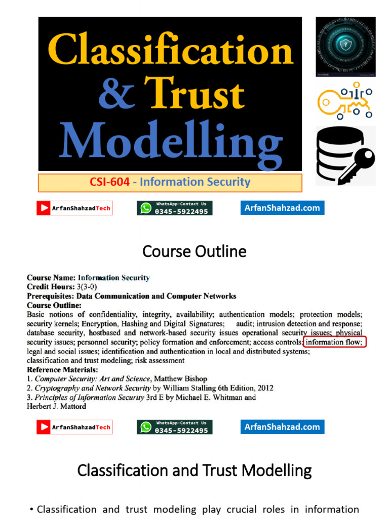 Information Security 19 Classification and Trust Modelling | PDF ...