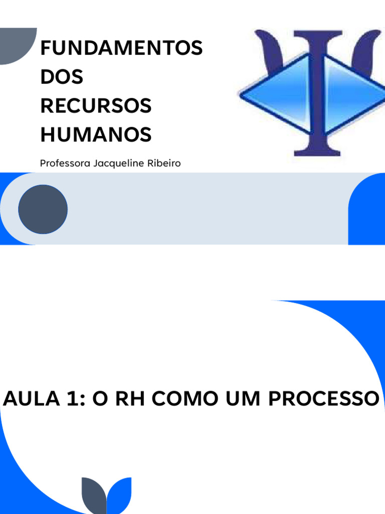 Aula 1 - Fundamentos Recursos Humanos | PDF
