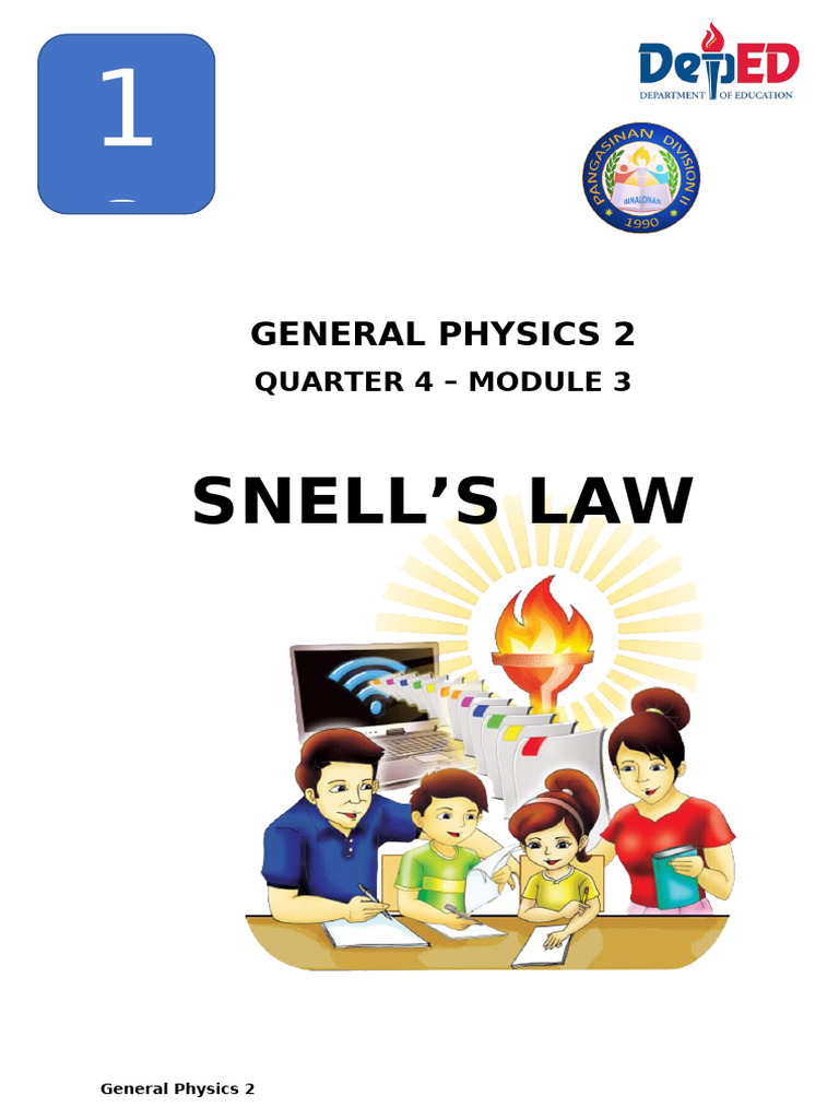 GenPhysics2 Q4 Module3 Snells-Law | PDF