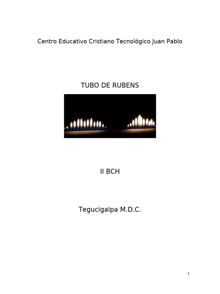 Tubo de Rubens | PDF