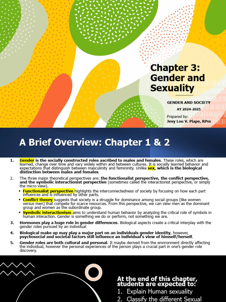 Chapter 3 Gender And Sexuality Pdf