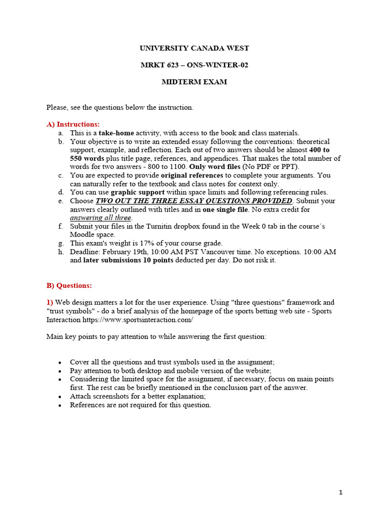 Digital Marketing Midterm Exam Questions | PDF