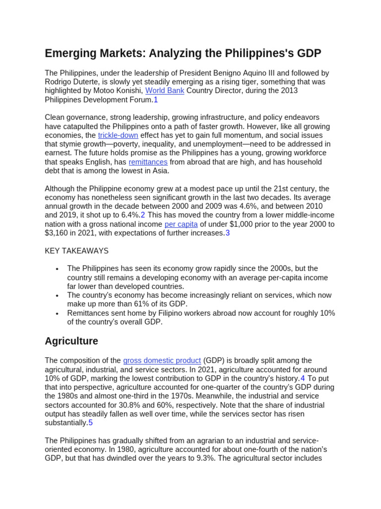 Emerging Markets | PDF