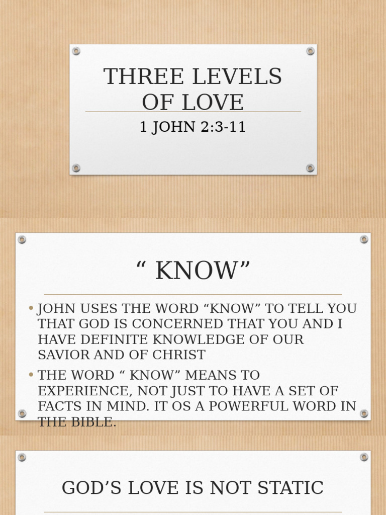 Three Levels of Love | PDF
