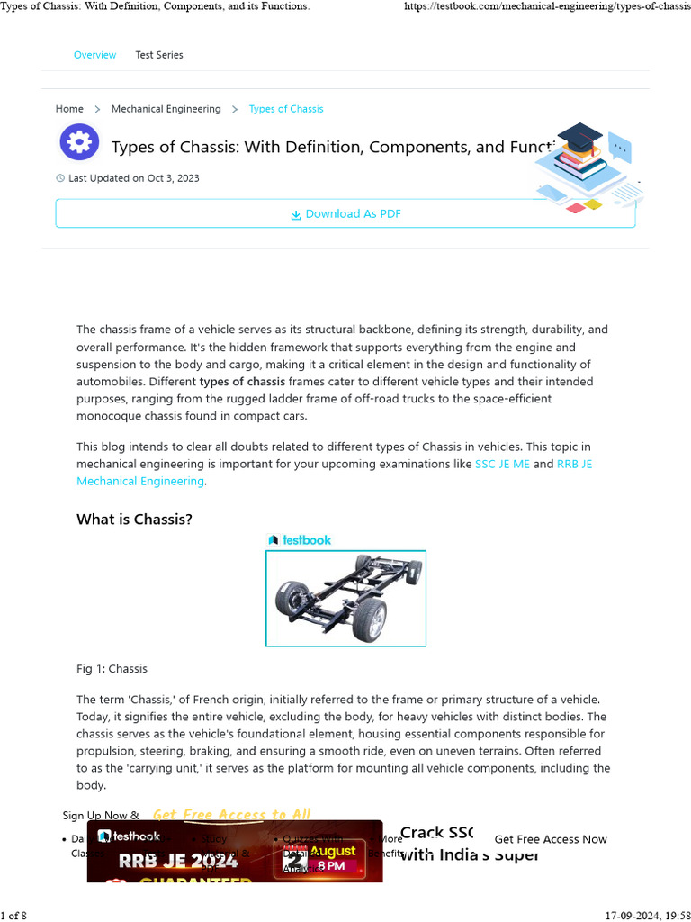 Chassis | PDF | Axle | Brake