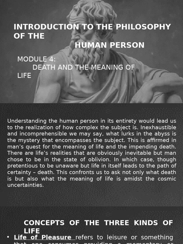 Introduction To The Philosophy of The Human Person | PDF