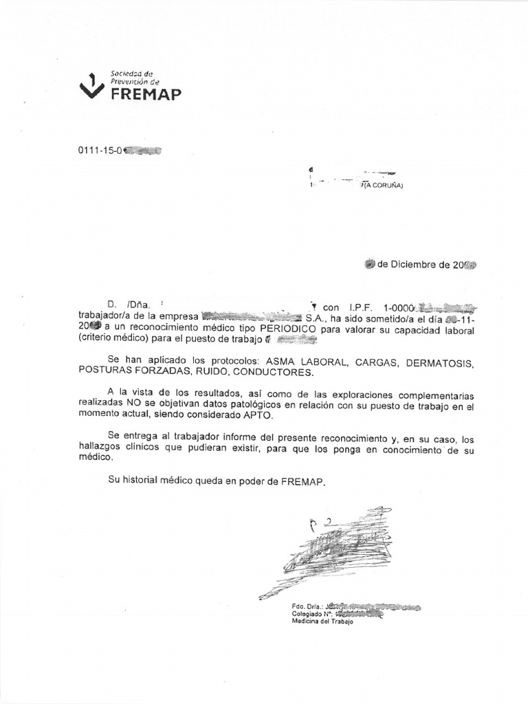 Certificado de Apto | PDF