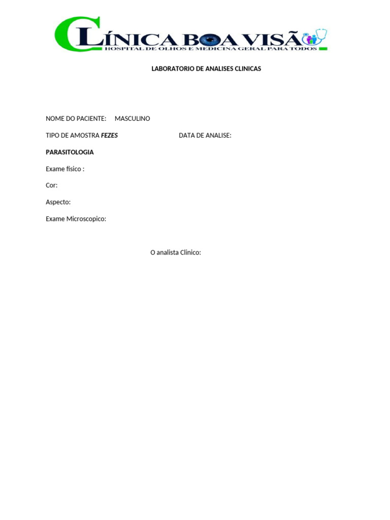 Exame de Fezes | PDF