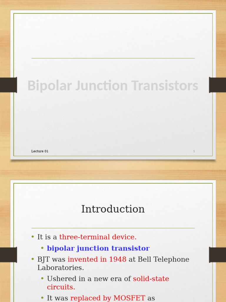 Bipolar Junction Transistors | PDF