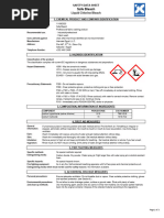 Liquid Chlorine Sds | PDF | Dangerous Goods | Toxicity