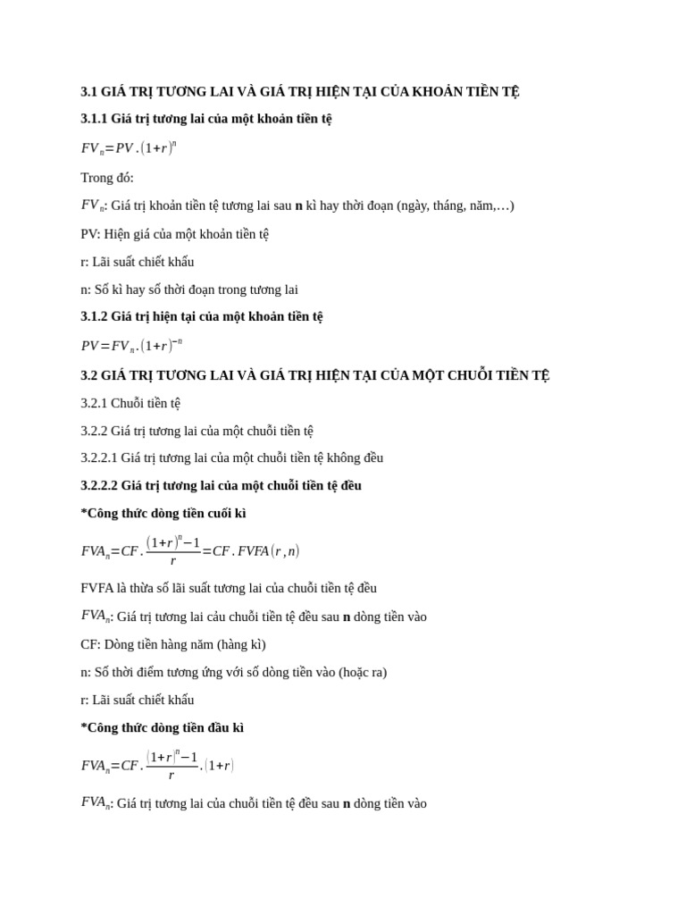 Công TH C Chương | PDF