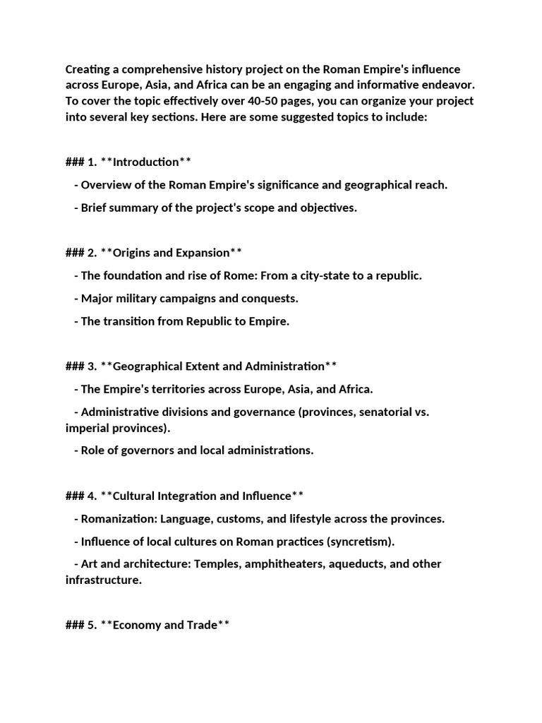 History Project Index | PDF