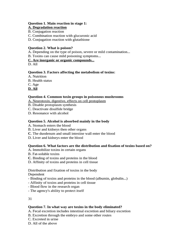 Độc tố thực phẩm | PDF