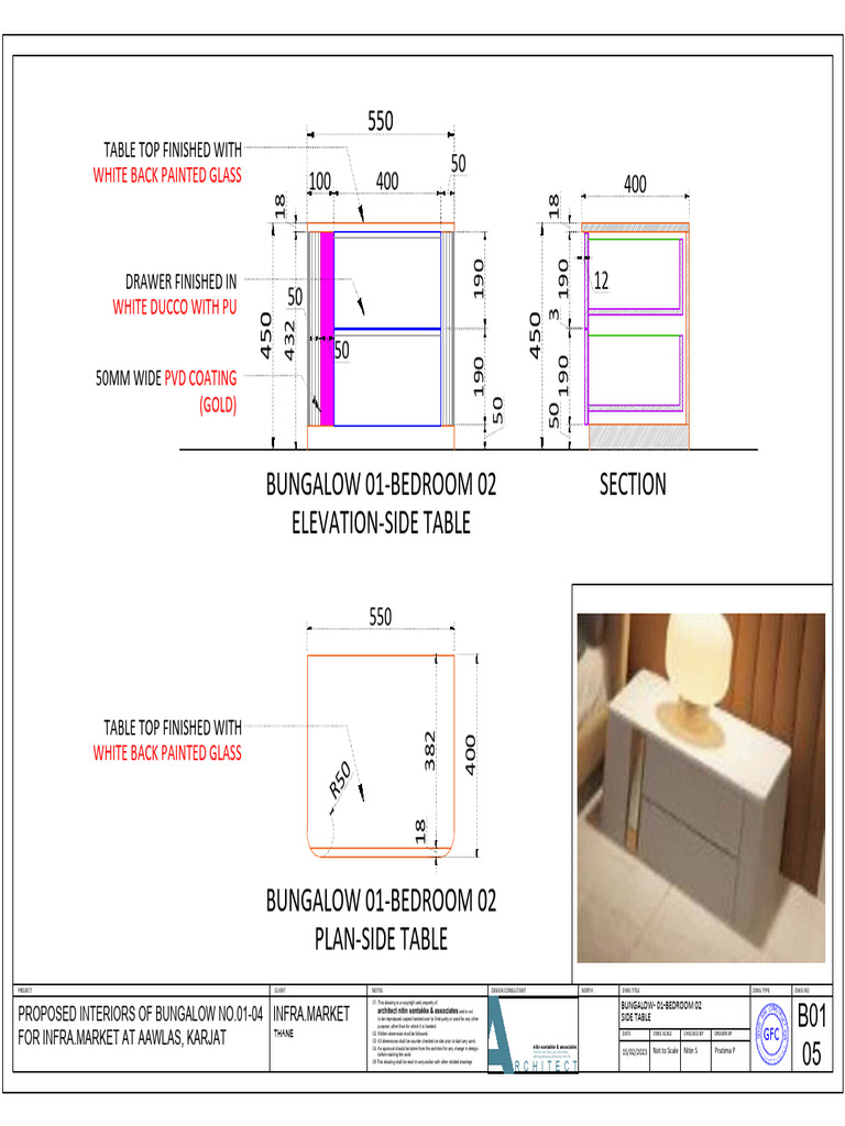 b01 Bed 02 Side Table | PDF