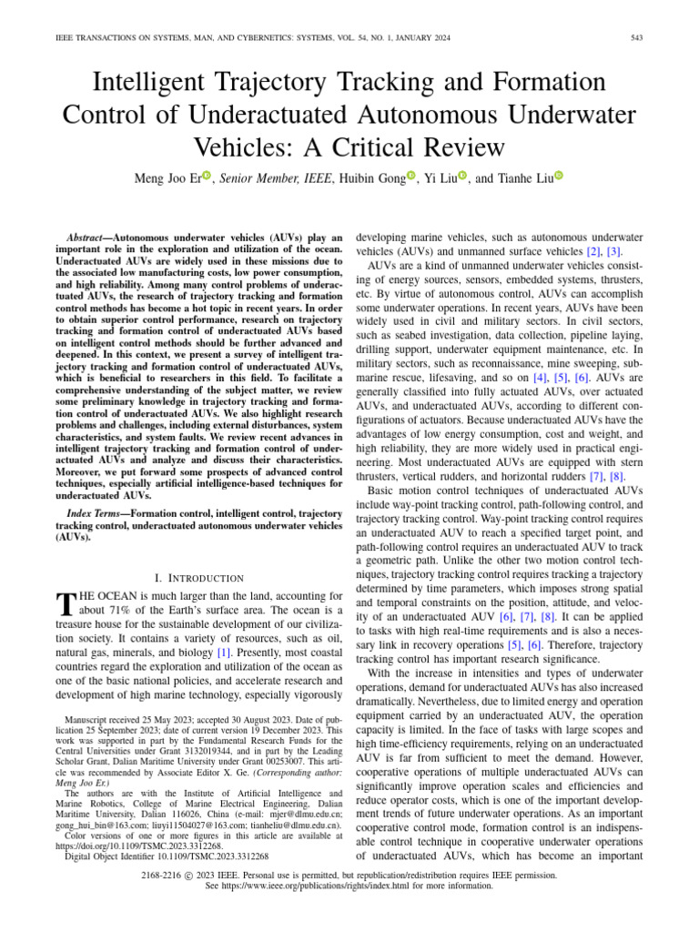 2024-Intelligent Trajectory Tracking and Formation Control of Underactuated Autonomous ...