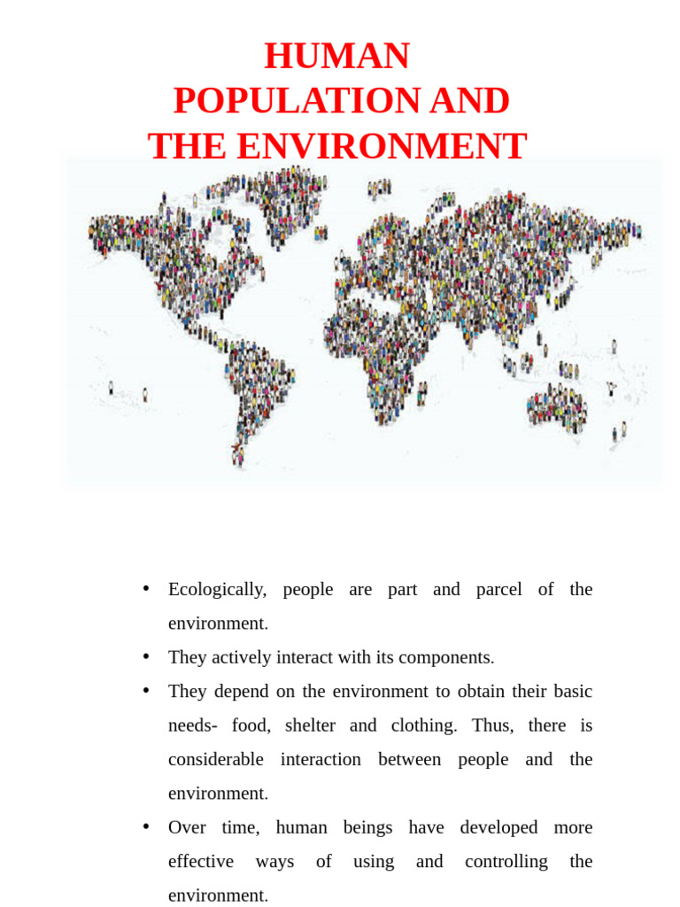 Topic 7 Human Population and Environment | PDF