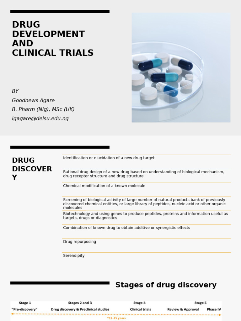 Drug Development and Clinical Trials Guide | PDF | Phases Of Clinical ...