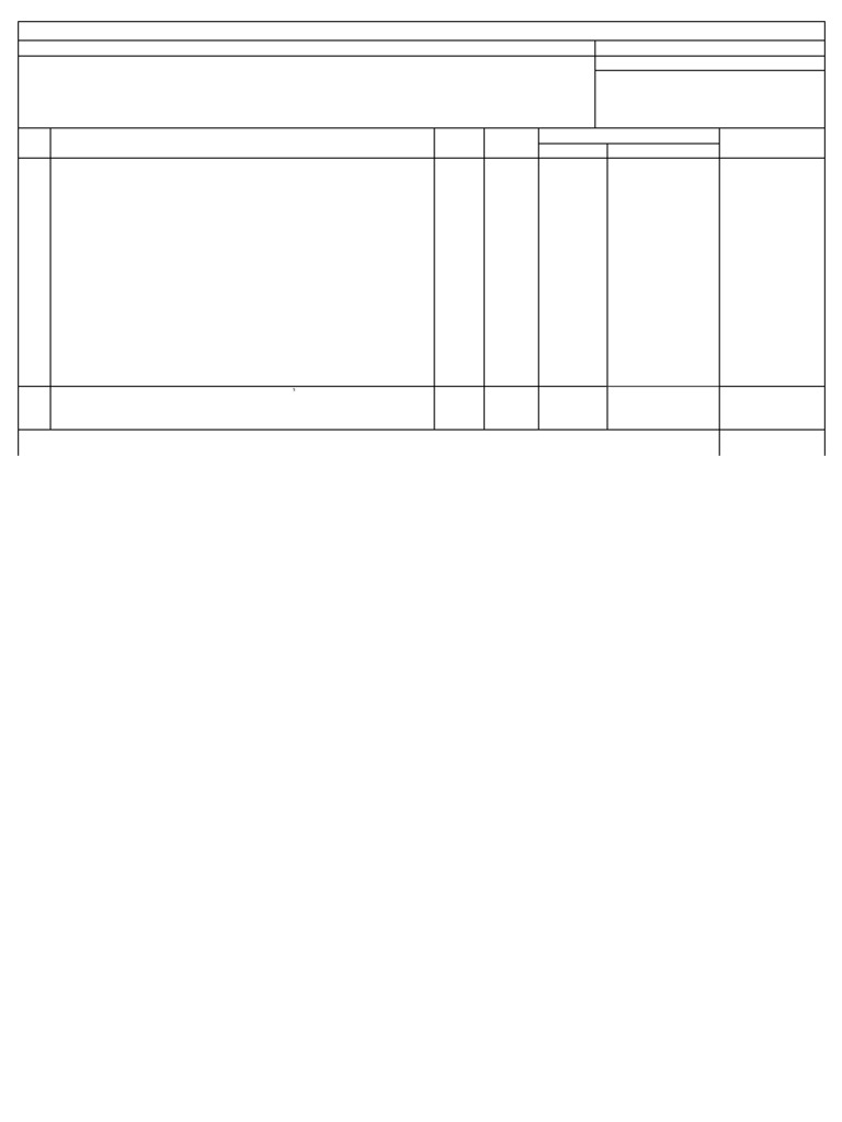 Engagement of Consultant For Construction Of: Draft Schedule of Quantity Name of Work | PDF