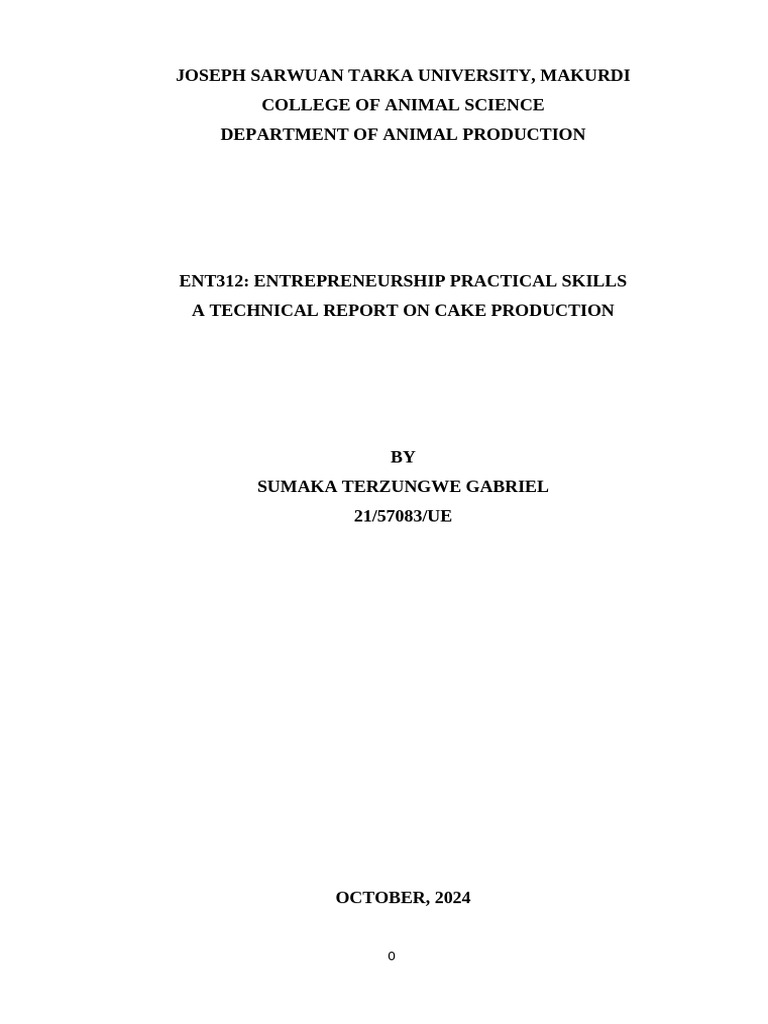 Ent Cake Baking | PDF