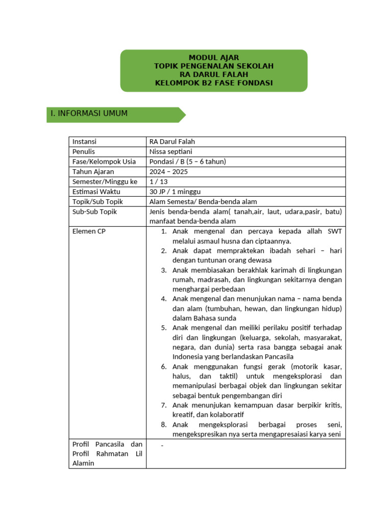 Benda Alam | PDF