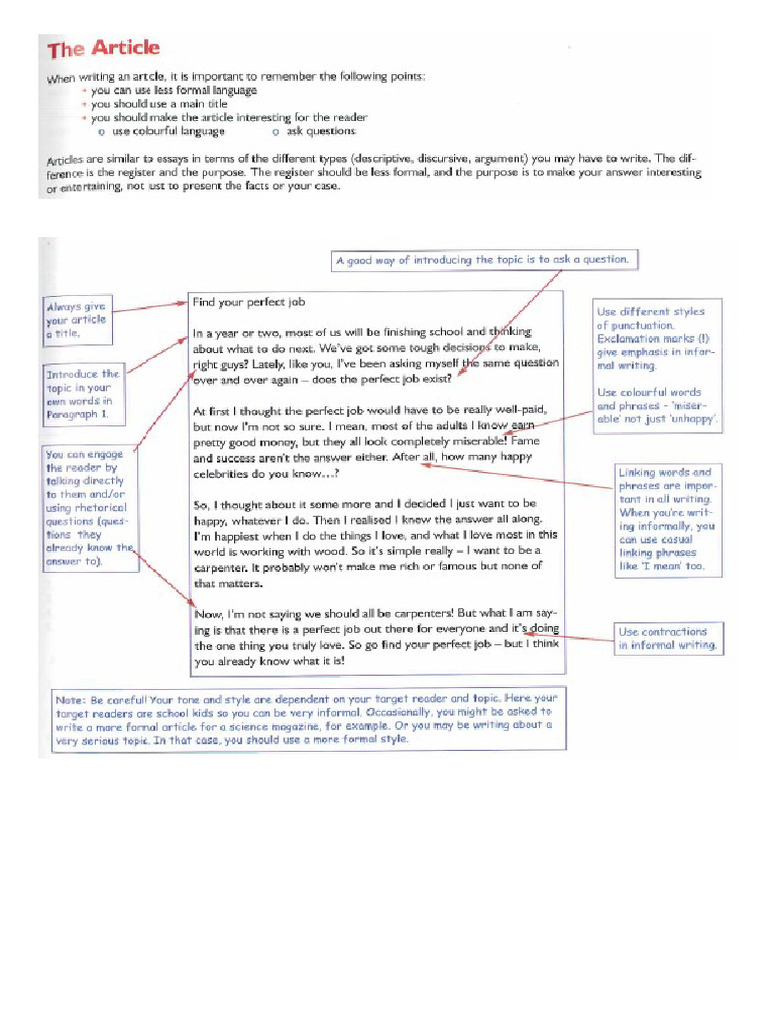 ISE II ARTICLE SAMPLE | PDF