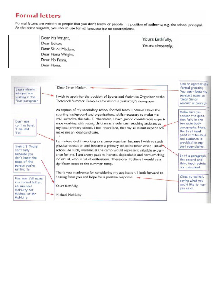 ISE II FORMAL LETTER-EMAIL SAMPLE | PDF