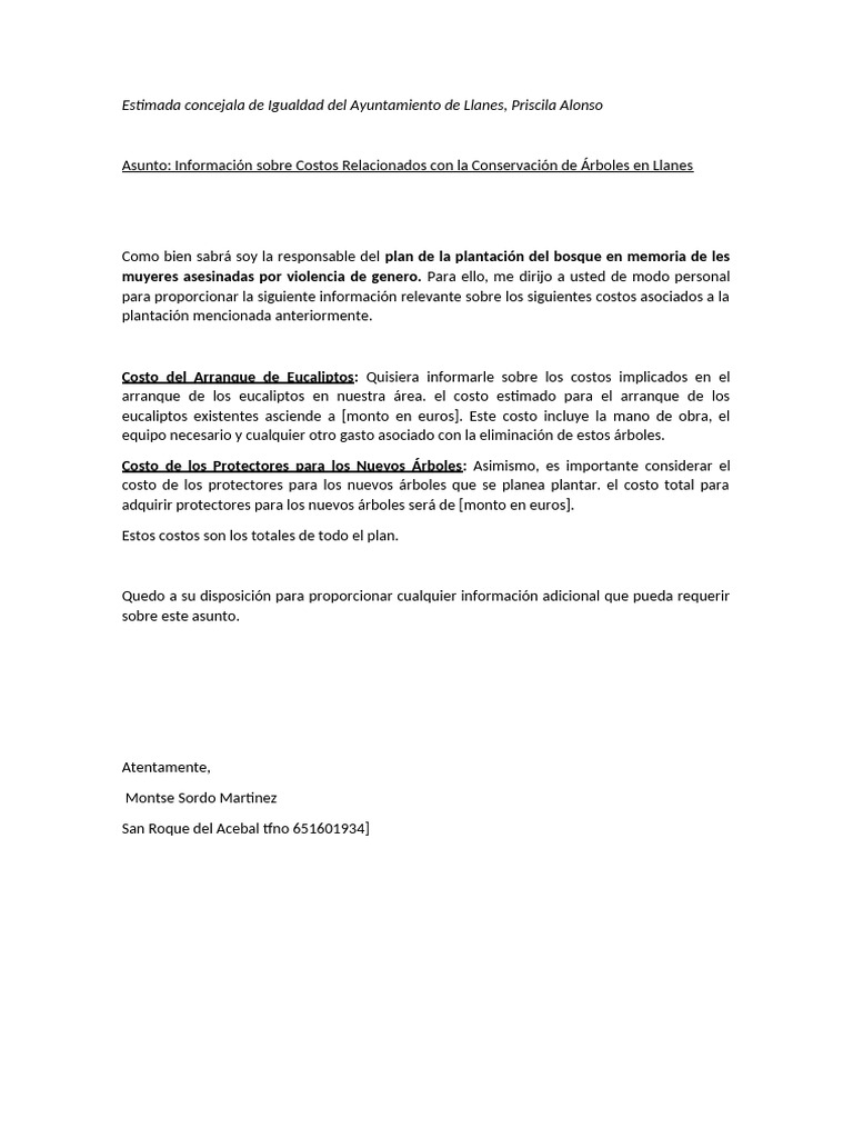 Plantilla Nota Informativa | PDF