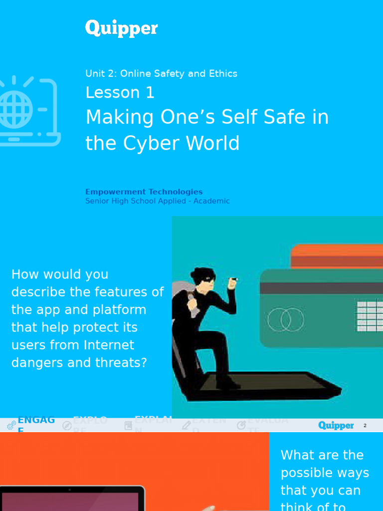 How To Be Safe in The Cyber World | PDF
