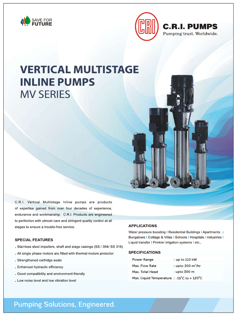 4 Vertical Multistage Pumps 1 | PDF