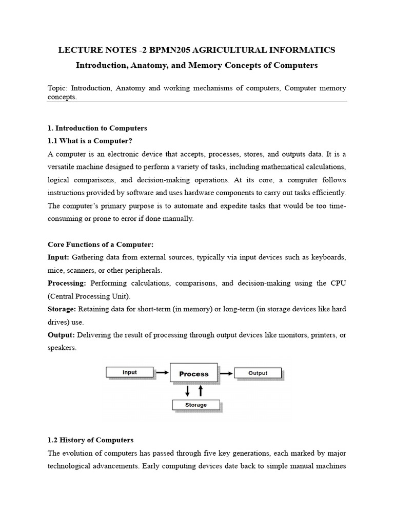 Bpmn205 Lect 2 Notes Pdf