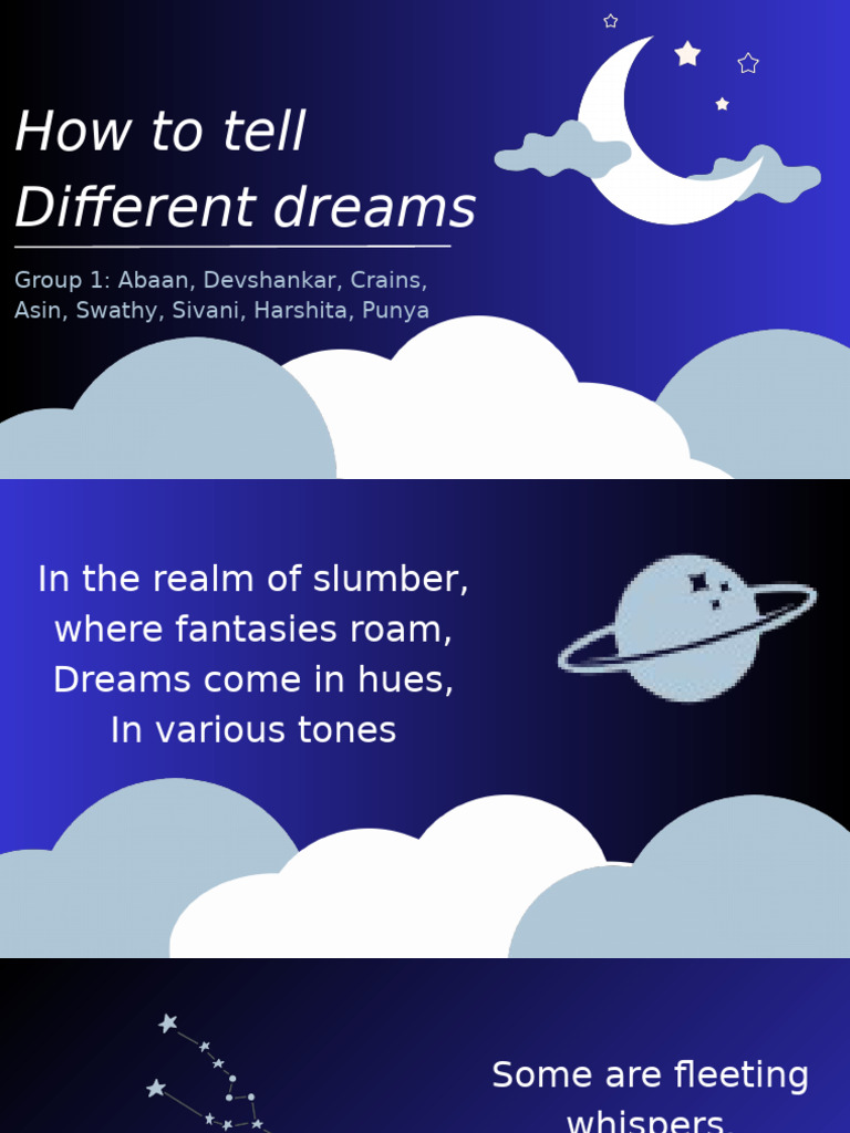 How to Tell Different Dreams | PDF