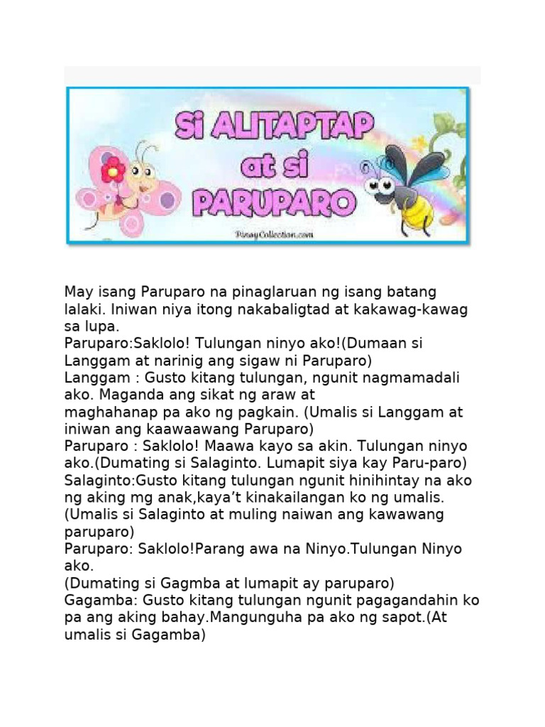 Paruparu at Alitaptap | PDF